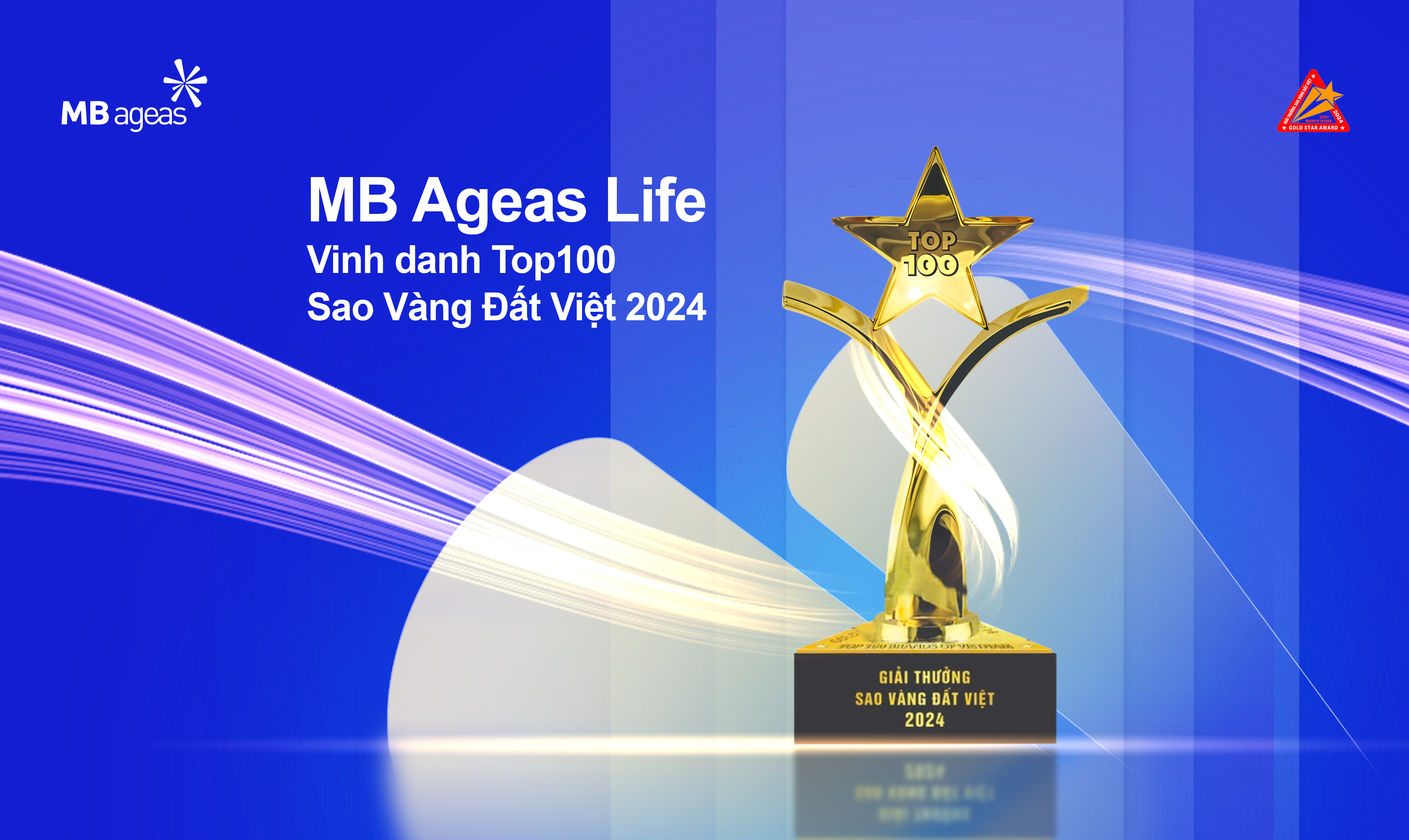 MB Ageas Life lọt Top 100 Giải thưởng Sao Vàng Đất Việt 2024