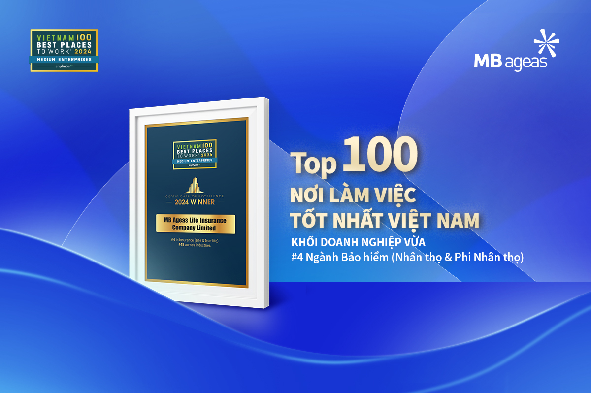 MB Ageas Life tiếp tục được vinh danh “ Top 100 Nơi làm việc tốt nhất ...